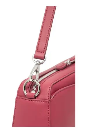 ORYANY Mini Canna Leather Shoulder Bag - Sun Red