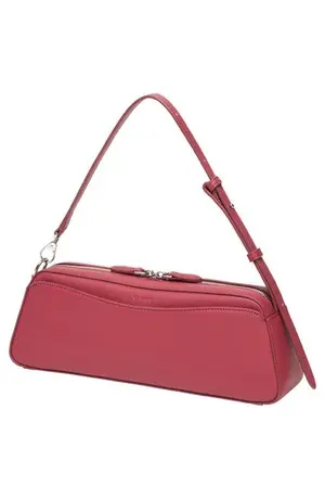 ORYANY Mini Canna Leather Shoulder Bag - Sun Red
