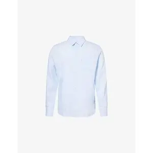 Derek Rose Monaco Long-sleeve Linen Shirt