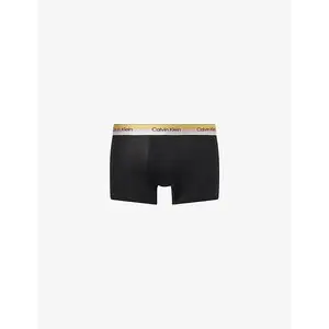Calvin Klein Pride Branded Stretch-cotton Trunks - Black