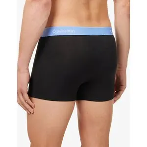 Calvin Klein Icon Pack Of Five Stretch-cotton Trunks - Multi