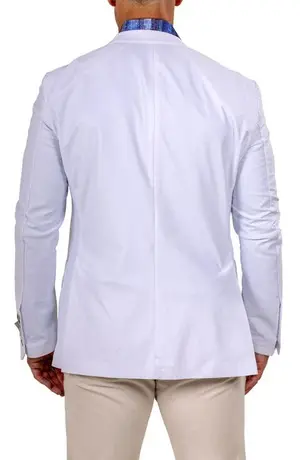 MACEOO Unconstructed Marthyr030 Stretch Peak Lapel Blazer