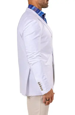 MACEOO Unconstructed Marthyr030 Stretch Peak Lapel Blazer