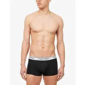 Calvin Klein Microfibre-stretch Low-rise Pack Of Three Jersey Trunks