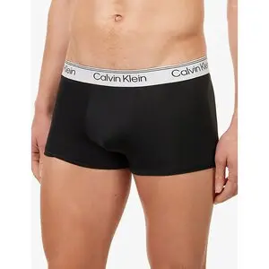 Calvin Klein Microfibre-stretch Low-rise Pack Of Three Jersey Trunks