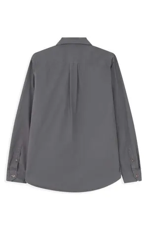 Paul Smith Casual Fit Organic Cotton Button-up Shirt - Anthracite