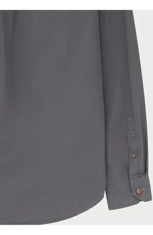 Paul Smith Casual Fit Organic Cotton Button-up Shirt - Anthracite