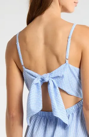 Steve Madden Ashlynn A-line Midi Dress - Blue/white