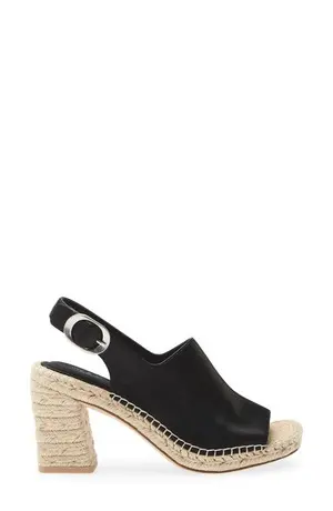 Rag & Bone Gigi Slingback Platform Espadrille Sandal - Black