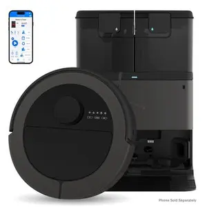 BOBSWEEP Maxim All-in-one Robot Vacuum & Auto-lift Dualspin Mop - Titanium