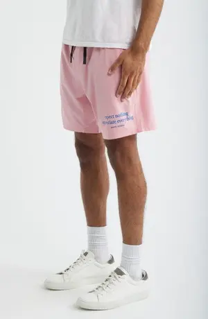 SANTO STUDIO Tempo Appreciate Tech Drawstring Shorts Jett Lawrence Edition - Pink