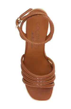 Matisse Sunnie Espadrille Platform Wedge Sandal - Cognac