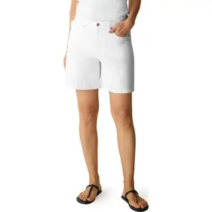 Eileen Fisher High-rise Denim Shorts - White