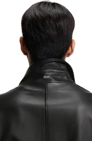 BOSS Mapson Lambskin Leather Jacket