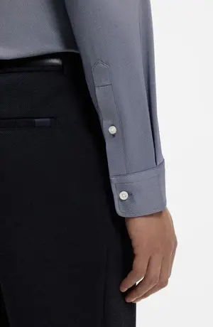 BOSS P-liam Button-up Shirt - Open Blue