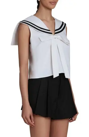Avec Les Filles Sailor Sleeveless Top