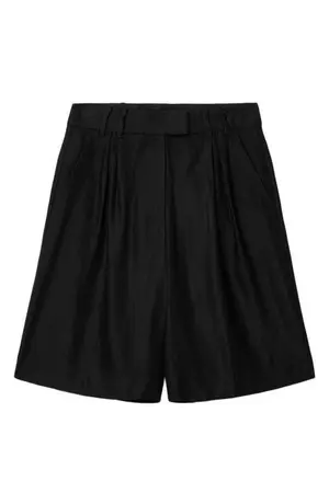 ALLSAINTS Charley Pleated High-waisted Shorts
