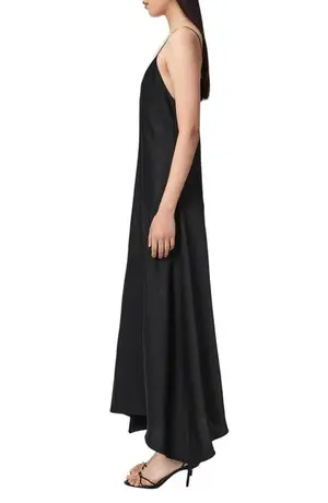 ALLSAINTS Leona Handkerchief Hem Maxi Slipdress