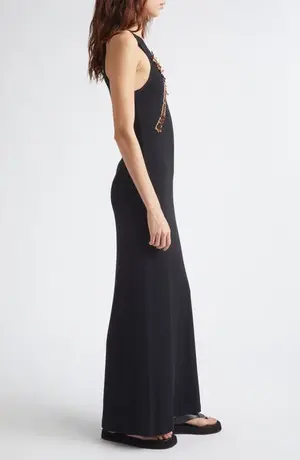 Rabanne Palm Embroidered Tank Dress