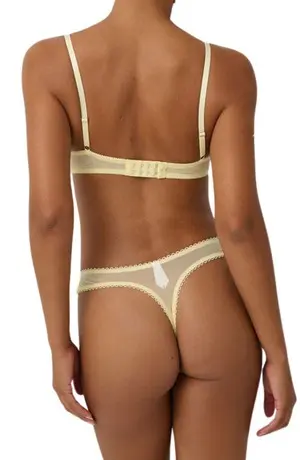KAT THE LABEL Sorrento Limencello Underwire Bra - Limoncello