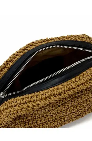 ALLSAINTS Arc Raffia Crossbody Bag