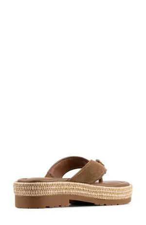 DONALD PLINER Samiya Platform Thong Sandal - Saddle