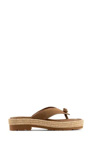 DONALD PLINER Samiya Platform Thong Sandal - Saddle