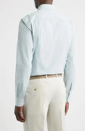 BOSS Hank Kent Slim Fit Cotton Dress Shirt - Open Green