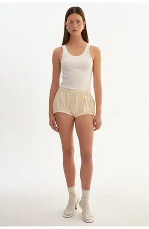 LAMARQUE Faux Suede Bloomer Shorts