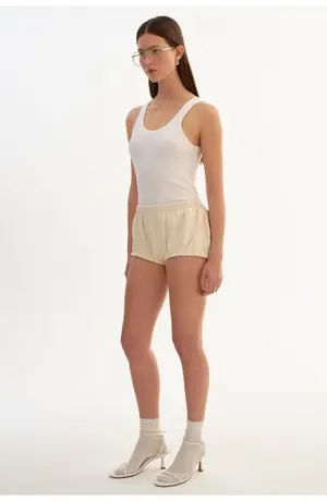 LAMARQUE Faux Suede Bloomer Shorts