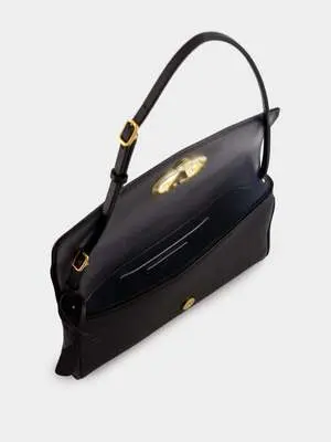 Valentino Garavani Small Nappa Leather Shoulder Bag - Black