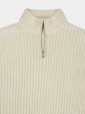Balenciaga Ribbed Zip-neck Jumper