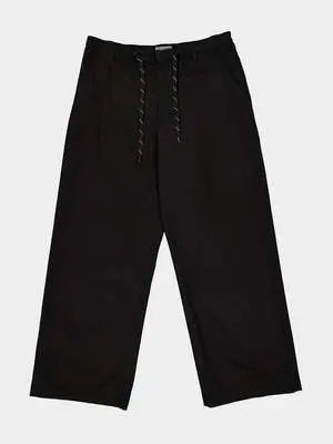 Balenciaga Relaxed Fit Cotton Chino Pants - Black