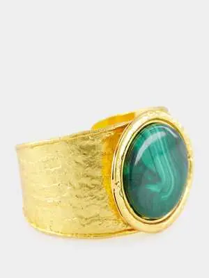 Sylvia Toledano Sphere Malachite Cuff Bracelet - Green