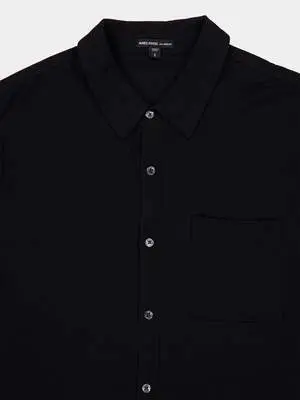 JAMES PERSE Clean Finish Cotton Jersey Shirt