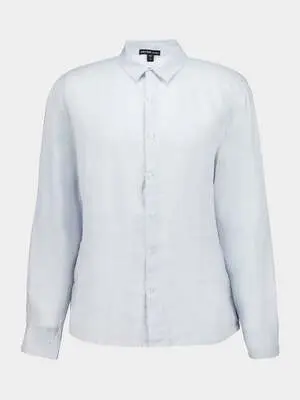 JAMES PERSE Light Classic Linen Shirt - Blue