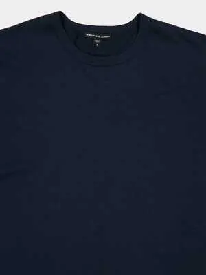 JAMES PERSE French Navy Luxe Lotus Cotton T-shirt - Blue