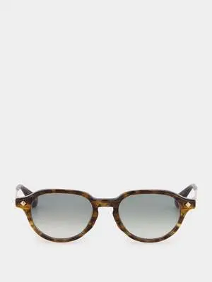 LUNETTERIE GÉNÉRALE Après-ski Tobacco Gradient Round Sunglasses