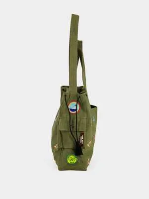BAZISZT Scout Cotton Embroidered Tote Bag