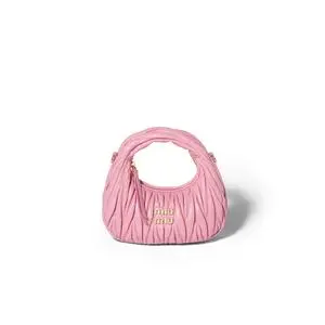 Miu Miu Wander Matelassé Nappa Leather Hobo Mini-bag