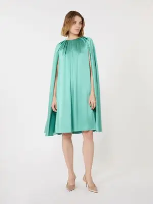 Max Mara Heavy Silk Satin A-line Dress