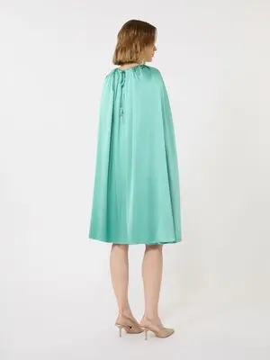 Max Mara Heavy Silk Satin A-line Dress