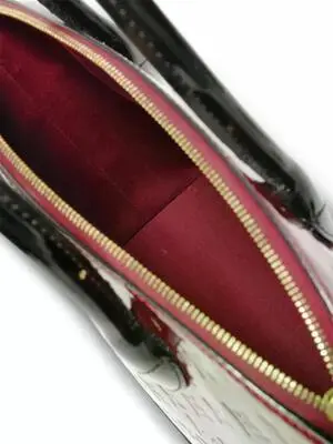 LOUIS VUITTON 2014 Pm Lockit Monogram Vernis Tote - Red