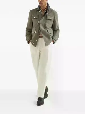Brunello Cucinelli Cotton Textured Rib-knit Polo