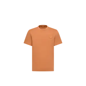 Moncler Logo Cotton T-shirt - Orange