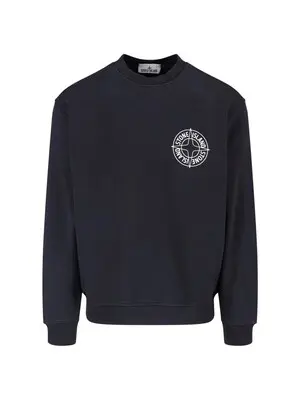 Stone Island Outline Compass Sweatshirt - Black