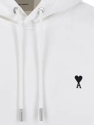 AMI Paris De Cœur Hoodie - White