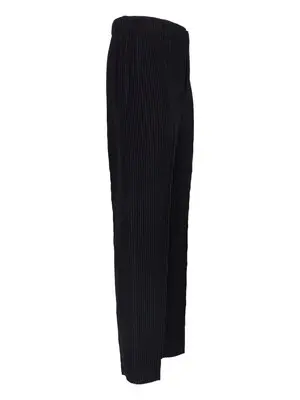 HOMME PLISSE Tuxedo Pleats Sweatpants - Black