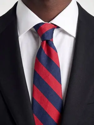 Polo Ralph Lauren Silk Striped Neck Tie - Blue