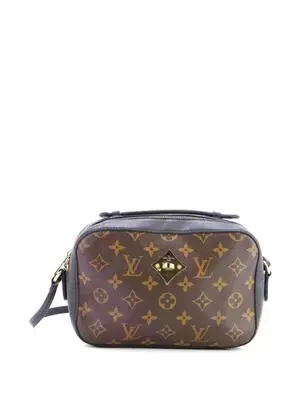 LOUIS VUITTON Saintonge Handbag Monogram Canvas With Leather - Black